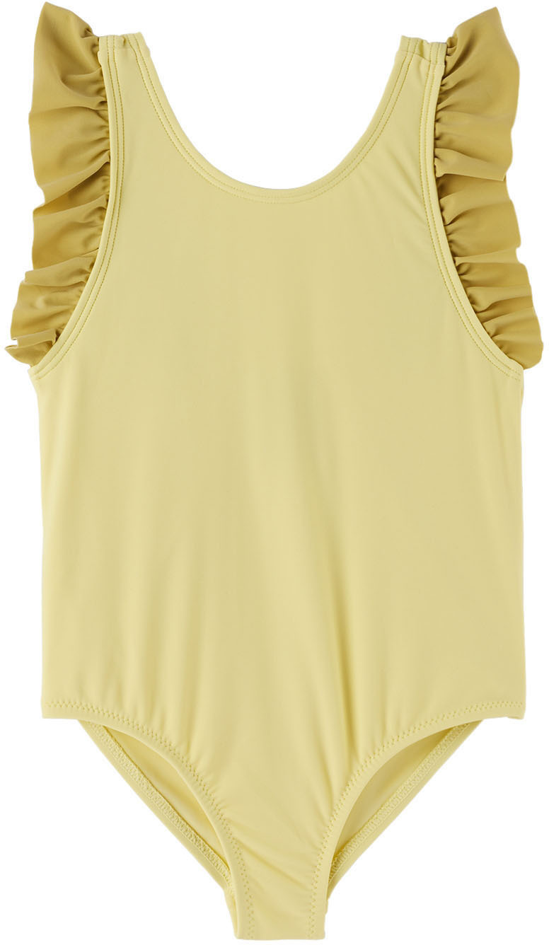 Coco Village Kids Yellow Ruffled One-Piece Swimsuit Coco Village Kids Yellow Ruffled One-Piece Swimsuit