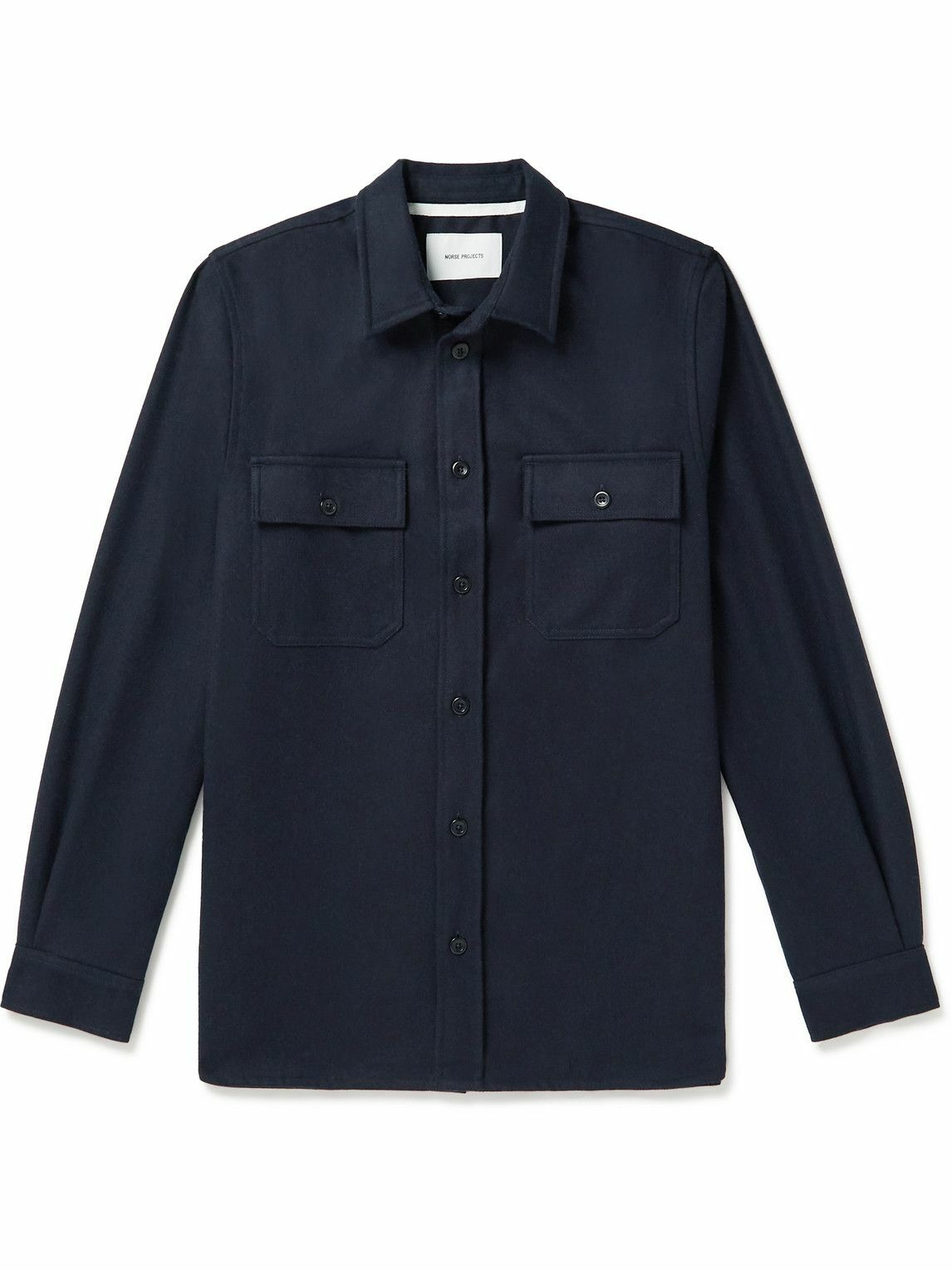 Norse Projects - Silas Wool-Blend Shirt - Blue Norse Projects