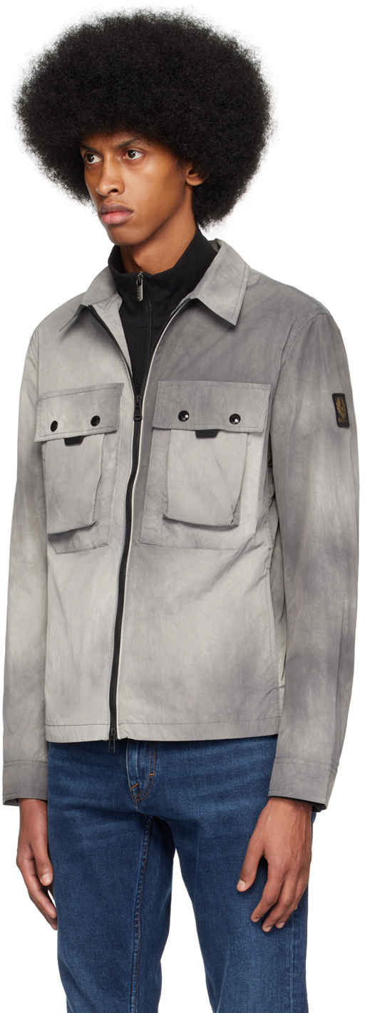 Belstaff Gray Tactical Jacket Belstaff