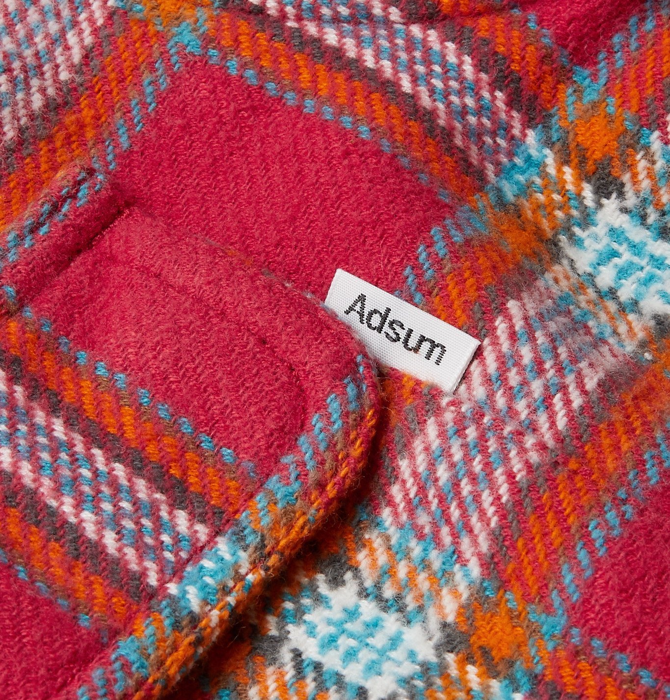 Adsum - Checked Cotton-Flannel Shirt - Red Adsum