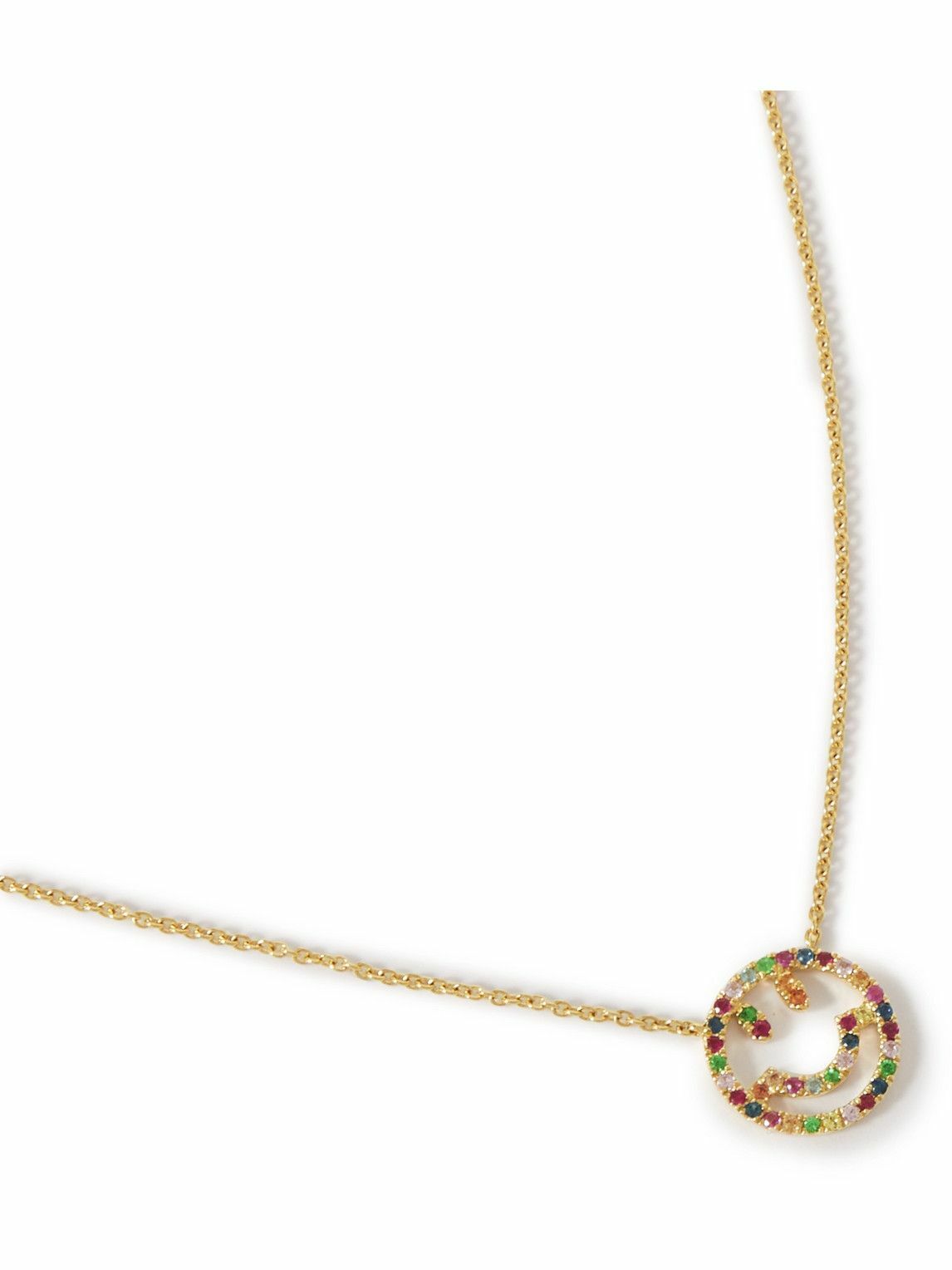 Roxanne First - Have a Nice Day 14-Karat Gold Multi-Stone Necklace ...