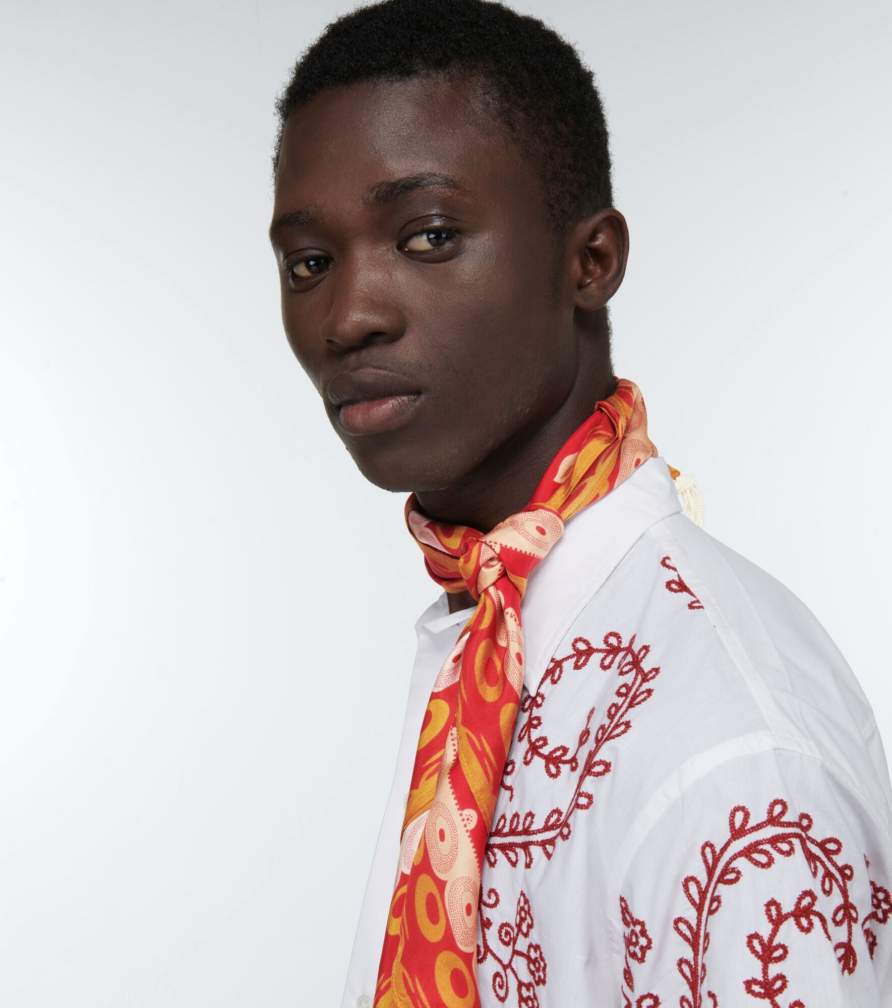 Bode - Coral Bells printed silk bandana Bode