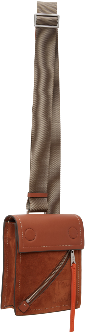 Paul Smith Brown Suede Crossbody Bag Paul Smith