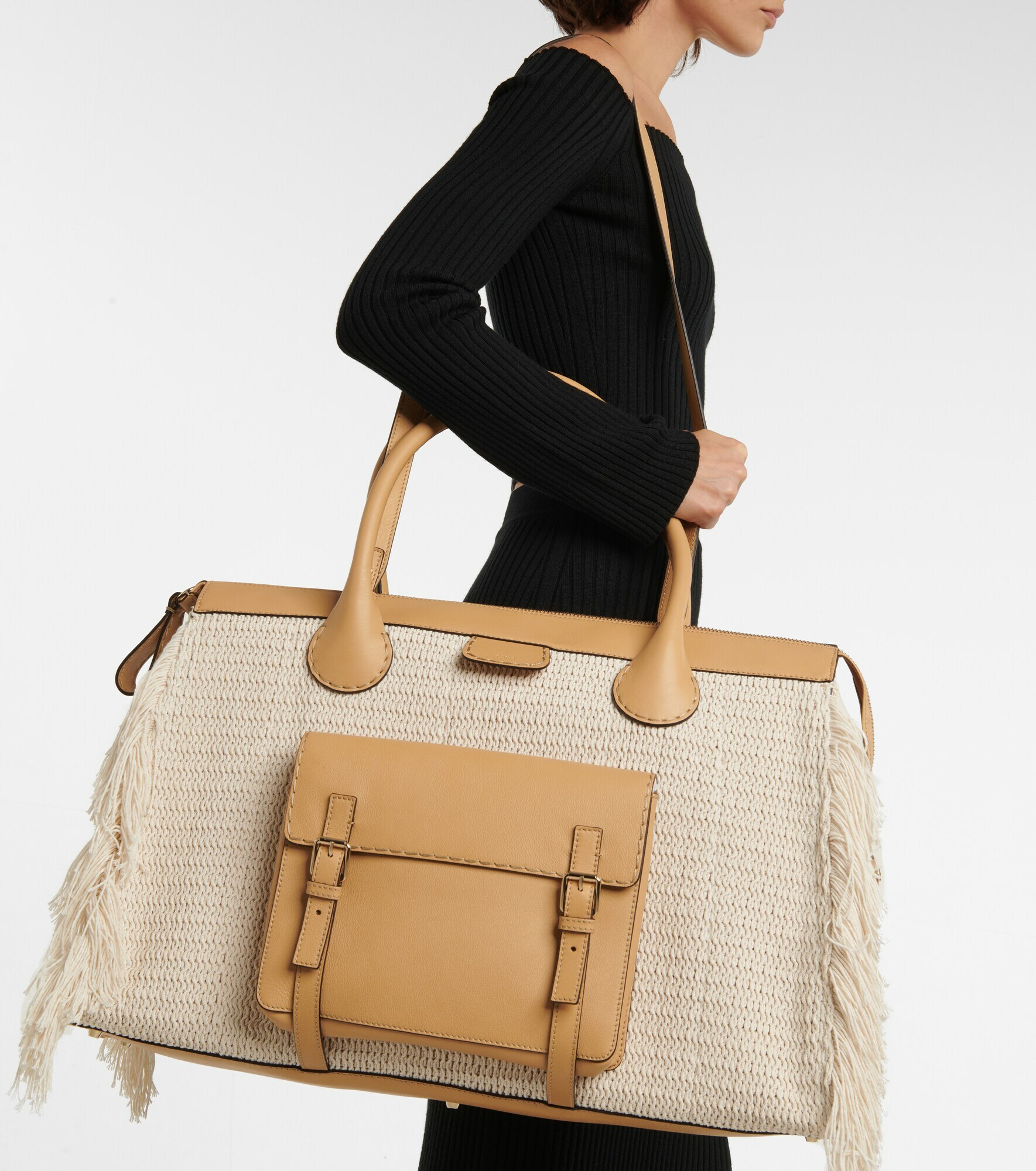 Chloe - Edith Large fringed tote Chloe