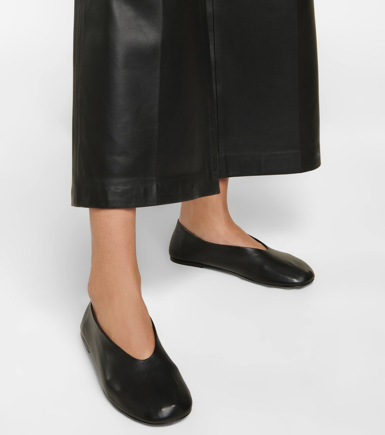 Khaite - Marcy leather ballet flats Khaite