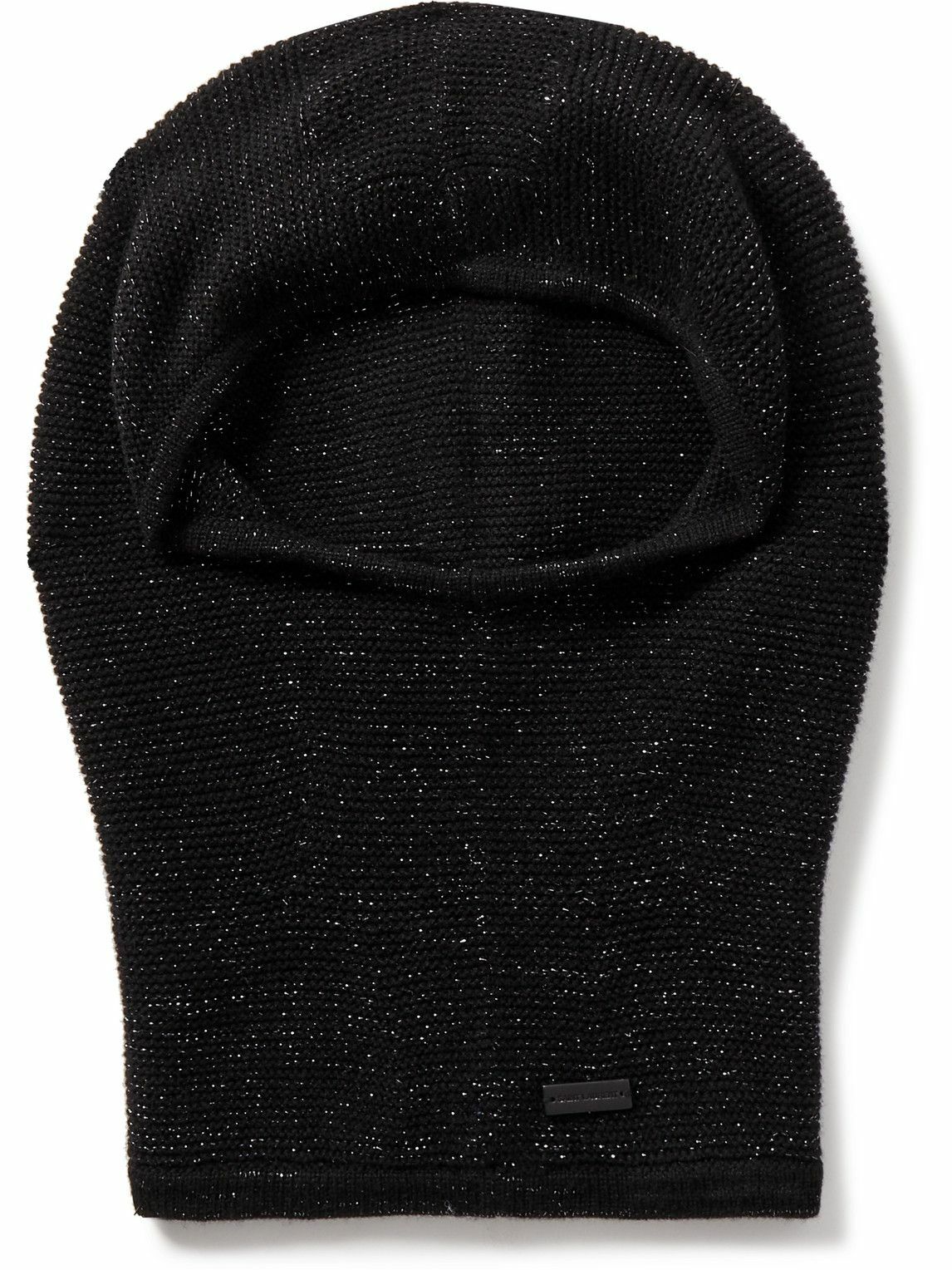 SAINT LAURENT - Metallic Cashmere Balaclava - Black Saint Laurent