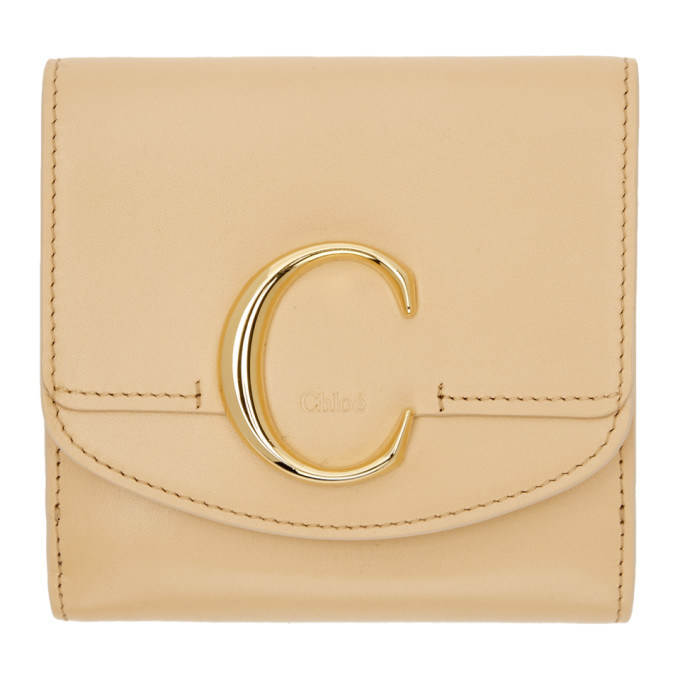 Chloe Pink Logo Square Wallet Chloe