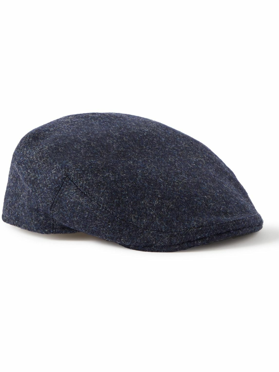 Anderson & Sheppard - Herringbone Wool-Tweed Flat Cap - Blue Anderson ...