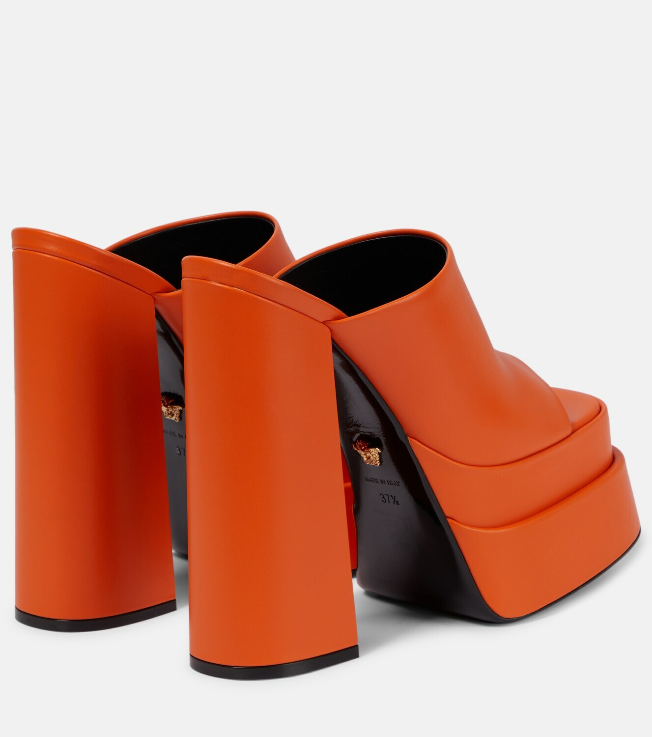 Versace - Aevitas leather platform mules Versace