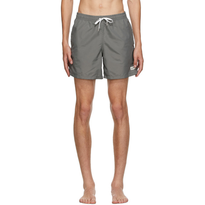 Bather Grey Solid Swim Shorts Bather