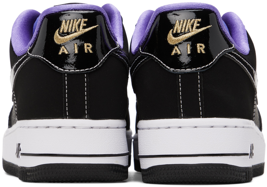 Nike Black & Purple Air Force 1 '07 LV8 Low Sneakers Nike