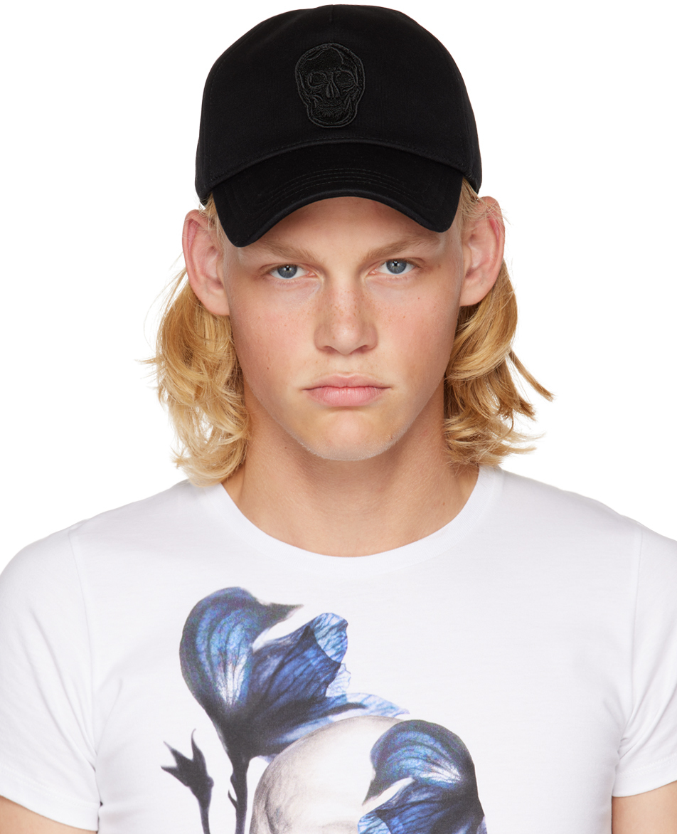 Alexander Mcqueen Black Skull Cap Alexander Mcqueen