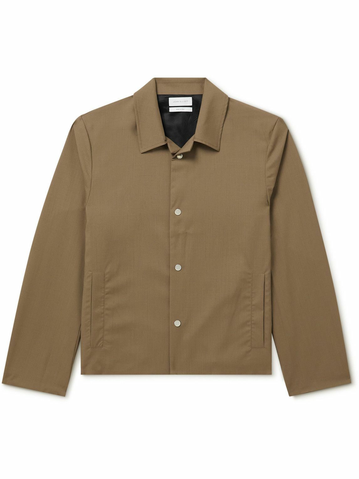 John Elliott - Wool-Gabardine Coach Jacket - Brown John Elliott