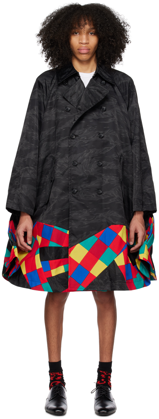Comme des Garçons Homme Plus Black Paneled Coat Comme des Garcons Homme ...