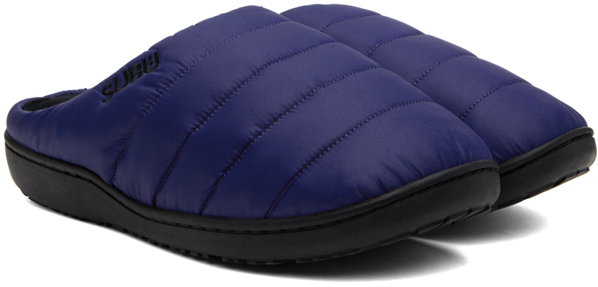 SUBU Navy Quilted Slippers SUBU