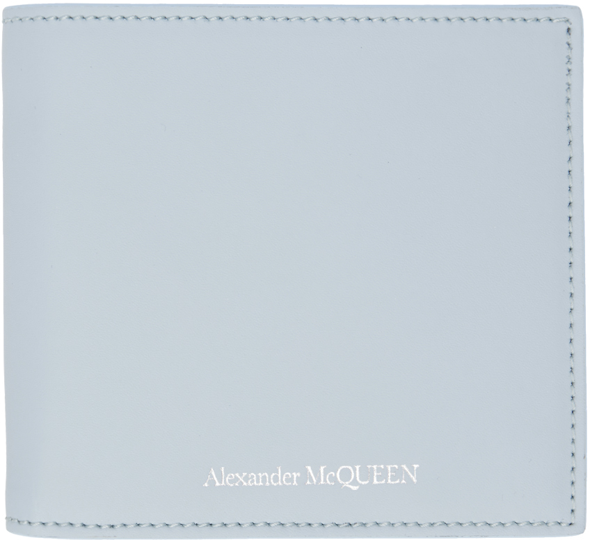Alexander McQueen Blue Bifold Wallet Alexander McQueen