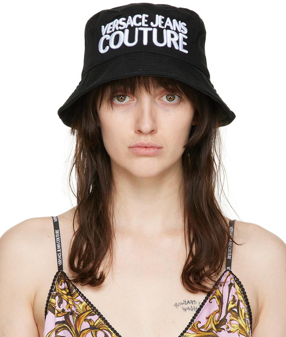 Versace Jeans Couture Black VJC Bucket Hat Versace