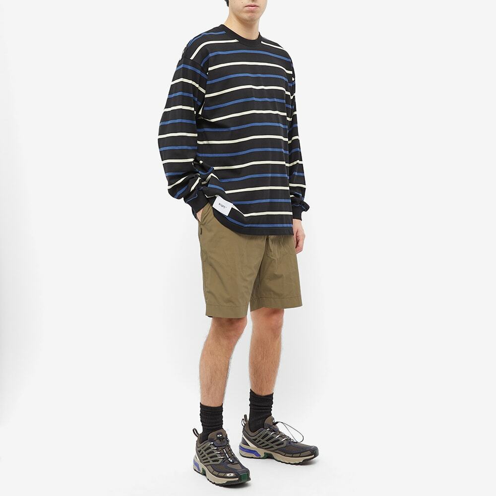 WTAPS Men's Long Sleeve BDY 02 T-Shirt in Blue WTAPS