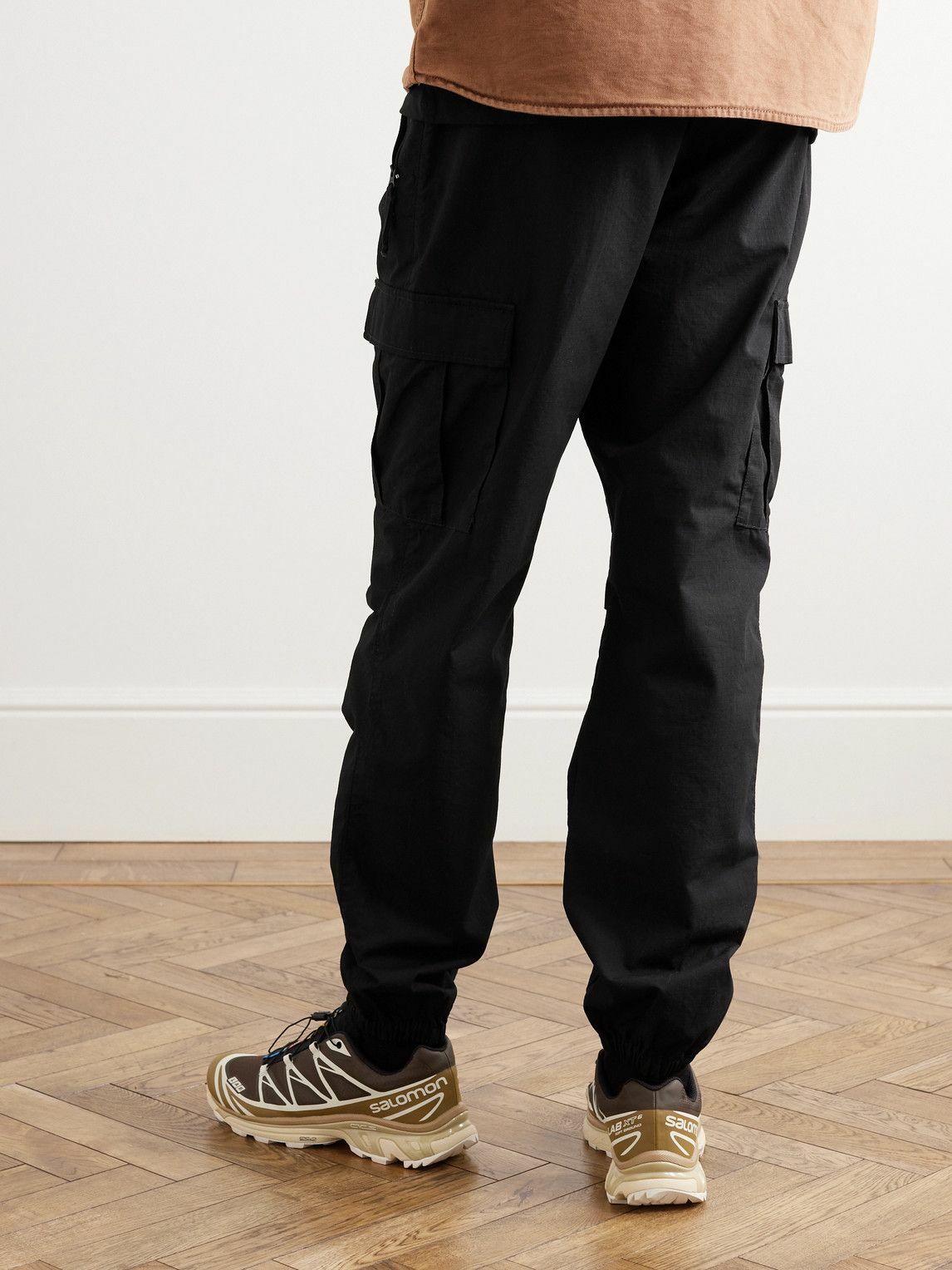 Carhartt WIP - Straight-Leg Cotton-Ripstop Cargo Trousers - Black ...
