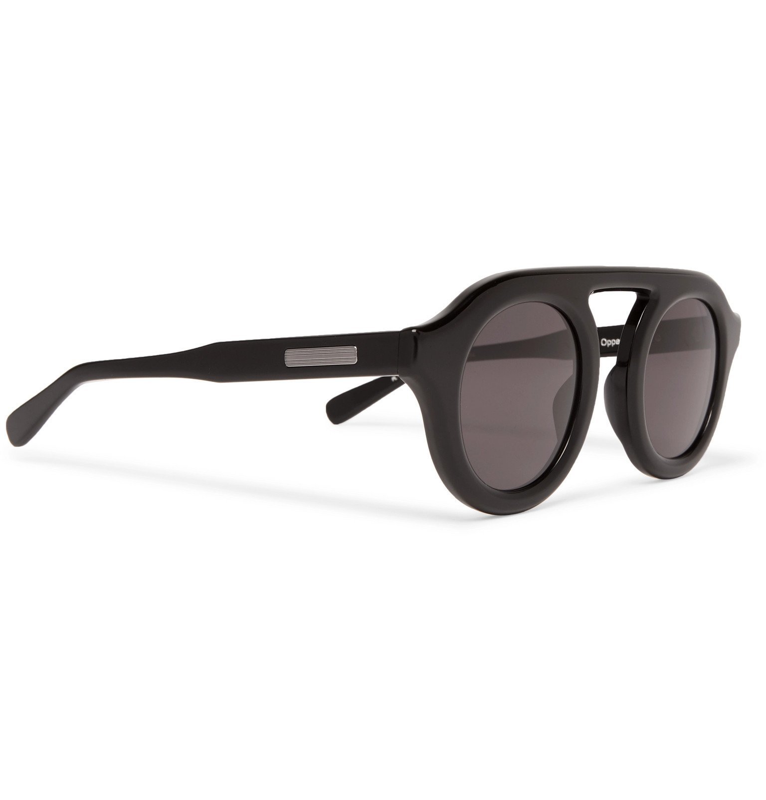 Native Sons - Sacai Oppenheim Round-Frame Acetate Sunglasses - Black ...