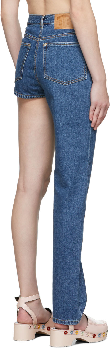 Pushbutton Blue One-Leg Jeans Pushbutton