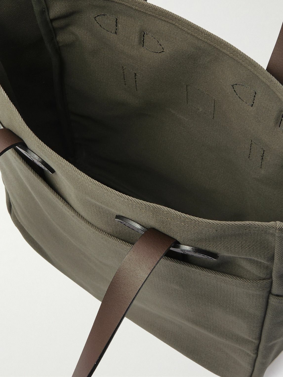 Filson - Leather-Trimmed Cotton-Canvas Tote Bag Filson