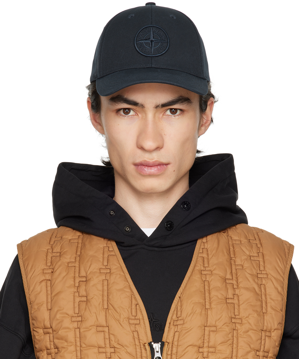 Stone Island Navy Logo Cap Stone Island