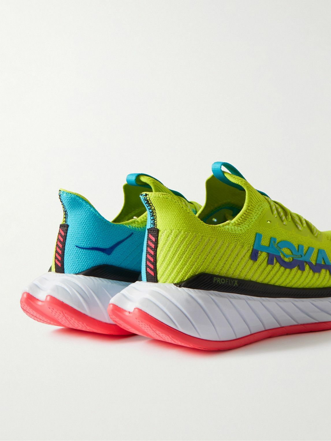 Hoka One One - Carbon X3 Rubber-Trimmed Mesh Running Sneakers - Green ...