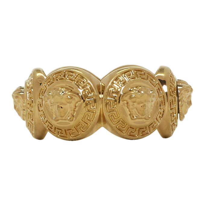 Versace Gold Multiple Coins Ring Versace
