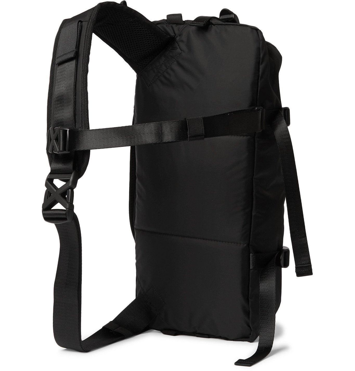 Indispensable - Webbing-Trimmed Econyl Sling Backpack - Black Indispensable