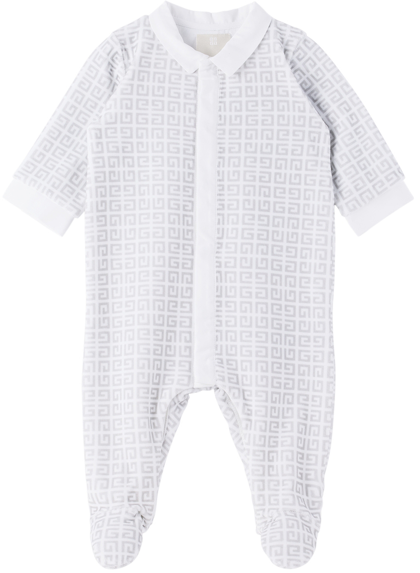 Kenzo Baby Two-Pack White Sleepsuits Kenzo