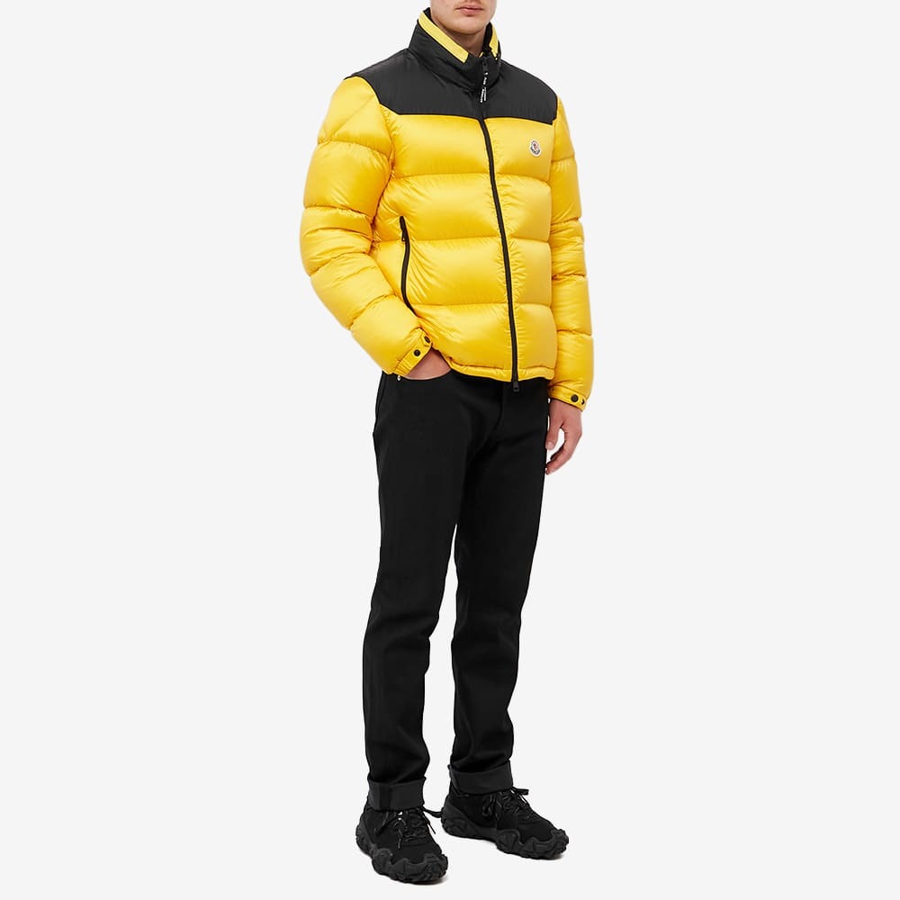 Moncler Men's Peuplier Contrast Yolk Jacket in Yellow/Black Moncler