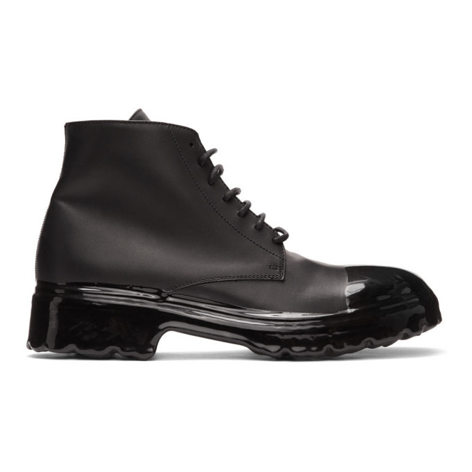 424 Black Dipped Boots 424