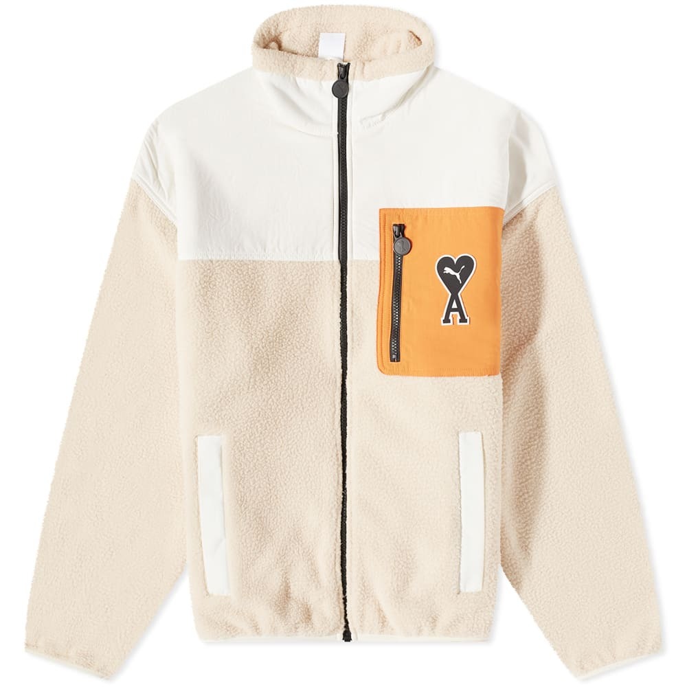 Puma x AMI Sherpa Jacket in Light Sand Puma