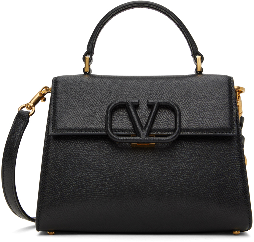 Valentino Garavani Black Vsling Leather Bag Valentino Garavani