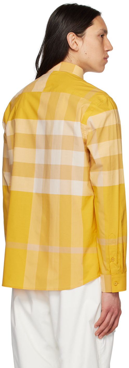 Burberry Yellow Check Shirt Burberry