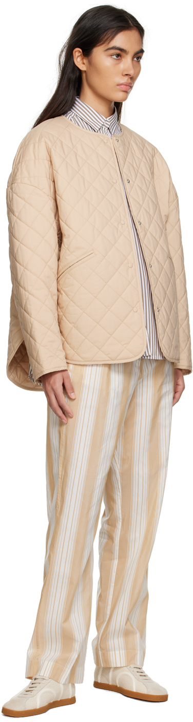 Totême Beige Quilted Jacket Toteme