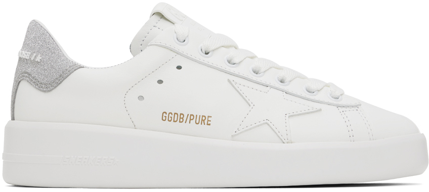 Golden Goose White Purestar Sneakers Golden Goose Deluxe Brand