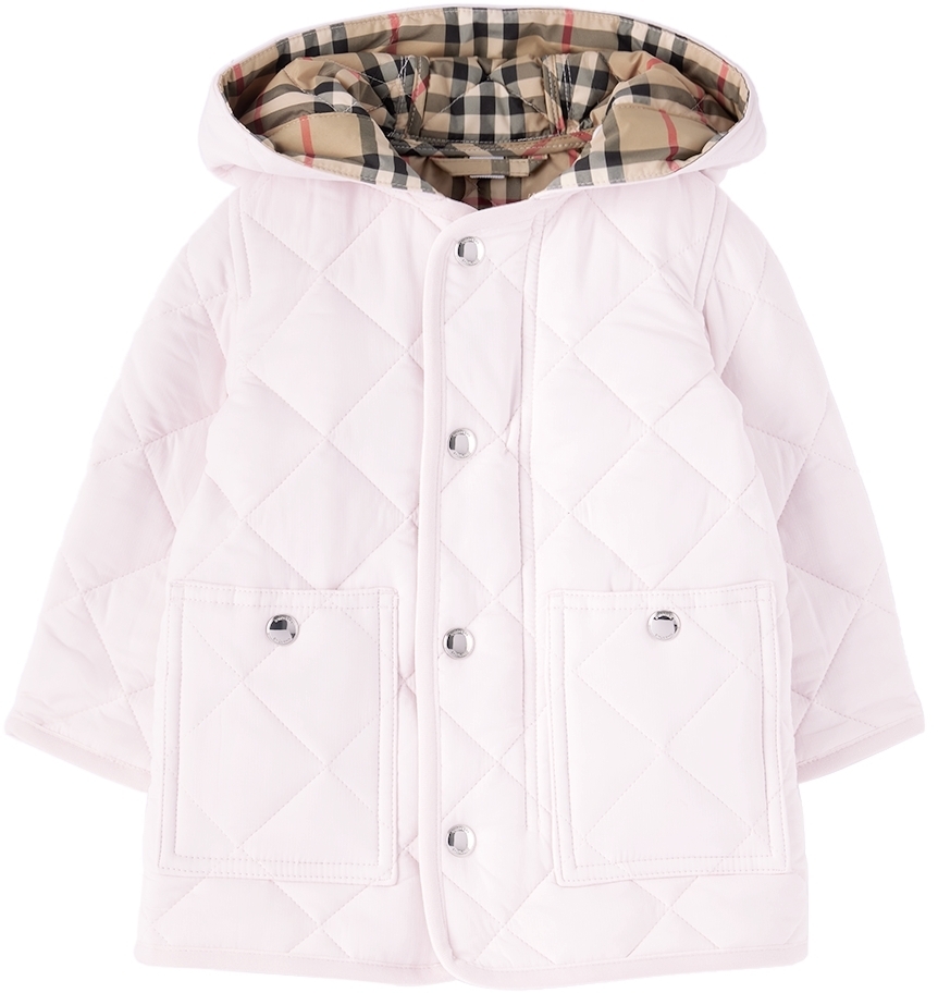 Burberry Baby Pink Quilted Jacket Burberry
