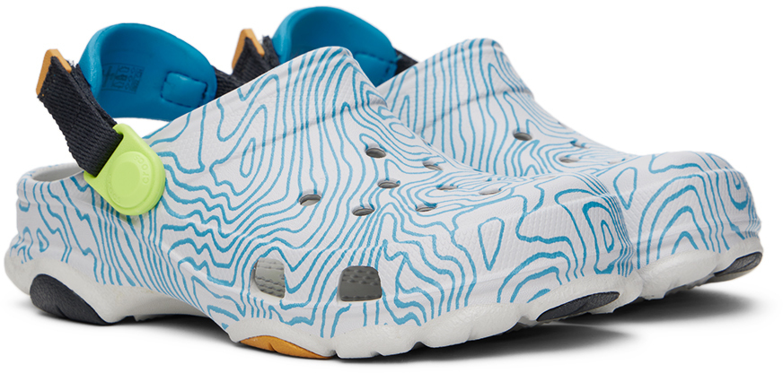 Crocs Baby Gray & Blue All-Terrain Topographic Clogs Crocs