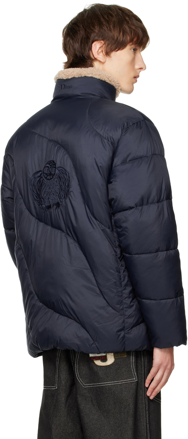 Dime Navy Kanuk Edition Wavy Puffer Jacket Dime