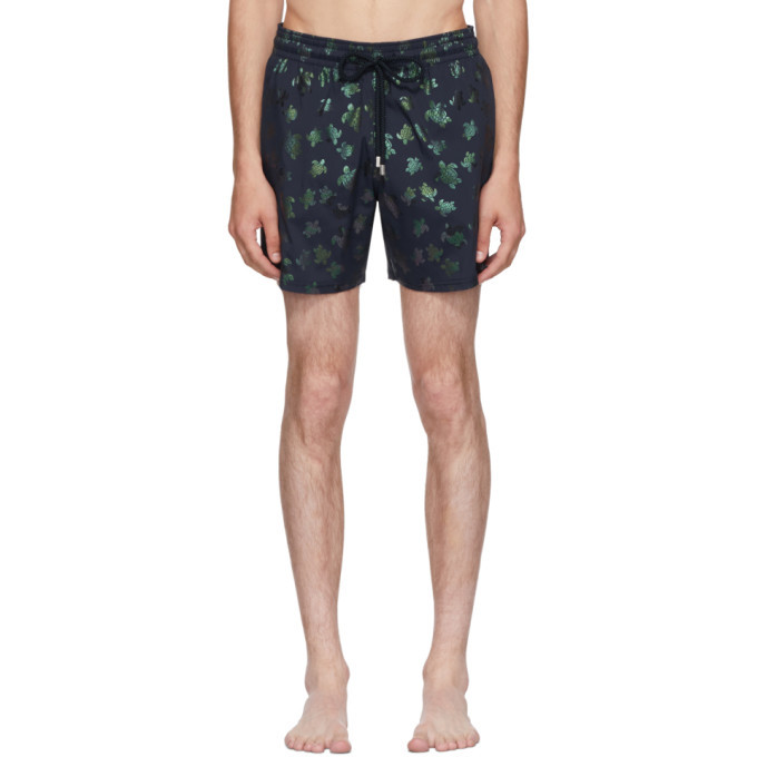 Vilebrequin Navy Moorise Mordore Superflex Swim Shorts Vilebrequin