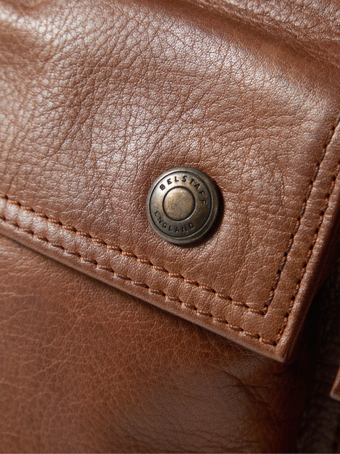 Belstaff - Touring Full-Grain Leather Tote Bag Belstaff
