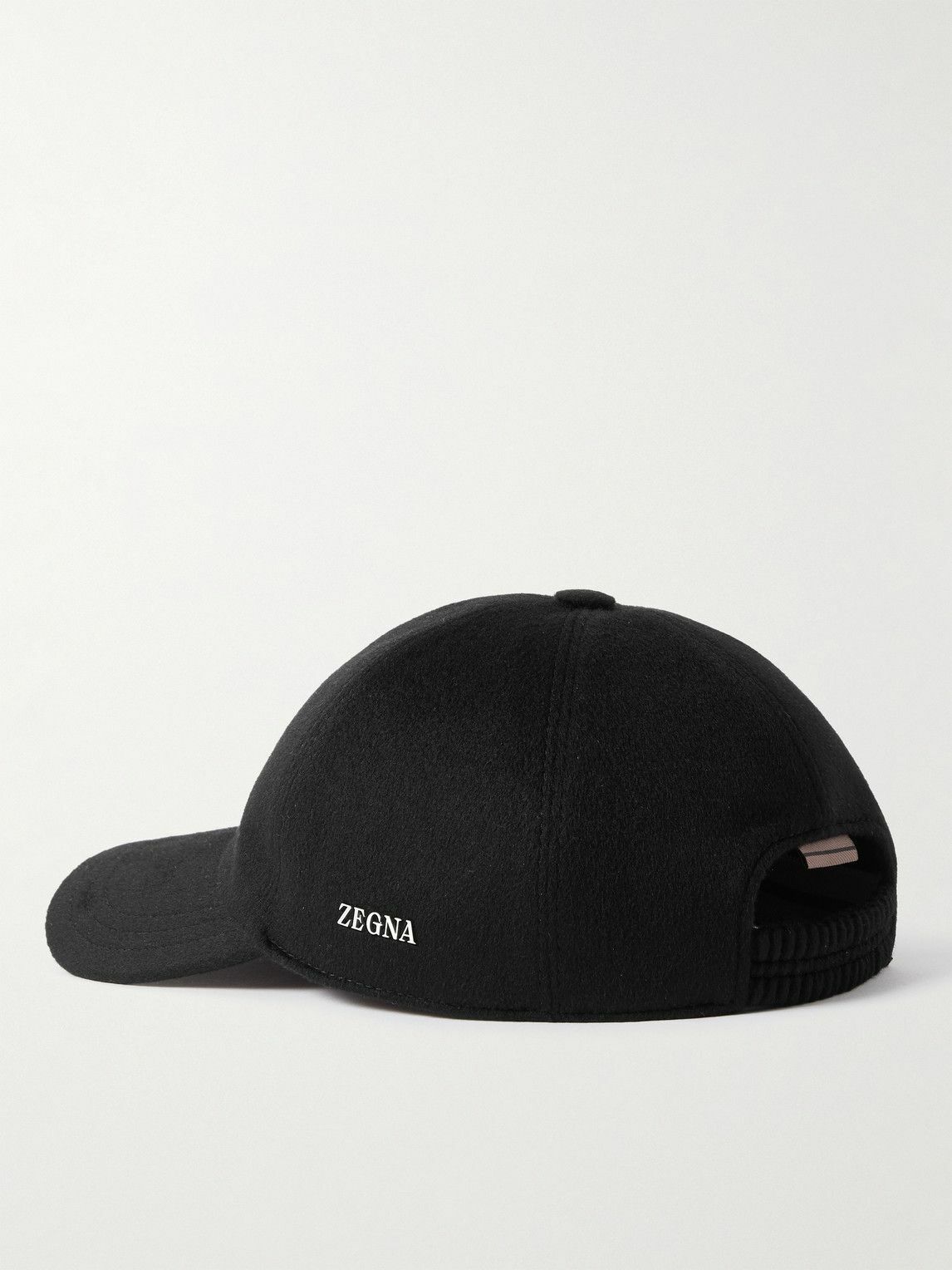 Zegna - Logo-Embellished Cashmere-Felt Baseball Cap - Black Zegna