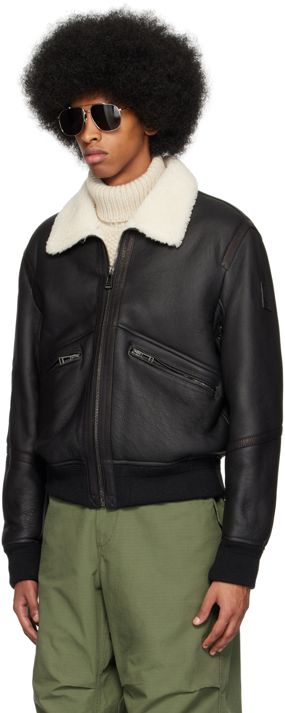 Belstaff Black Tracer Shearling Jacket Belstaff