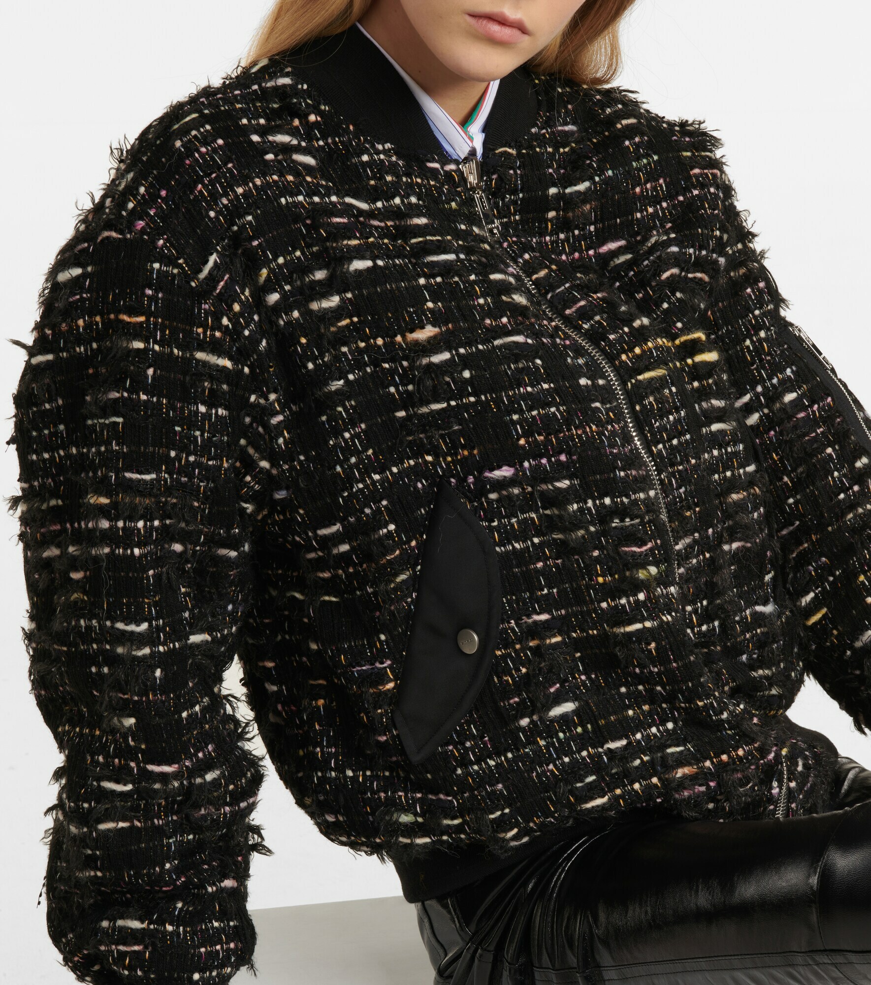 Etro - Reversible bouclé bomber jacket Etro