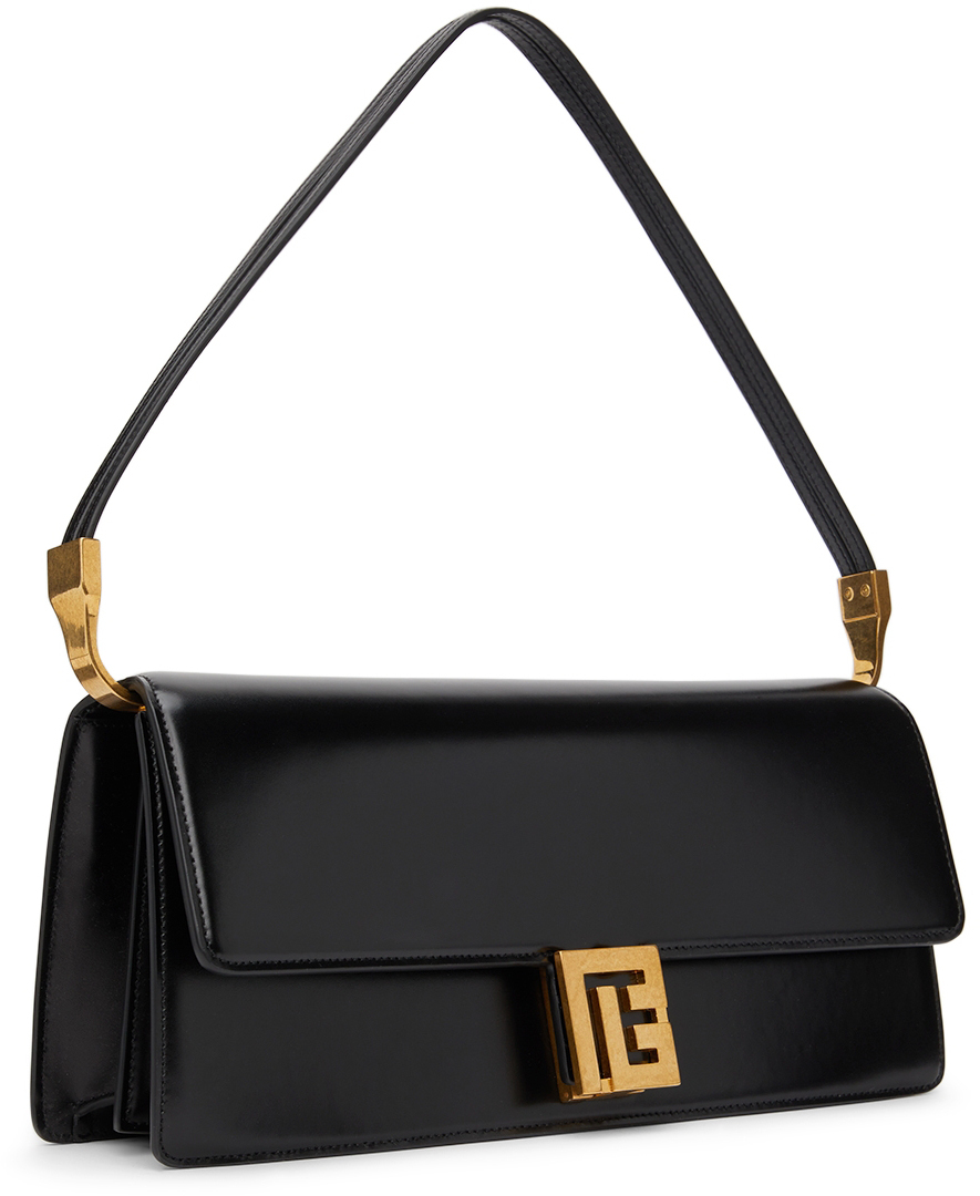 Balmain Black Ely Clutch Shoulder Bag Balmain