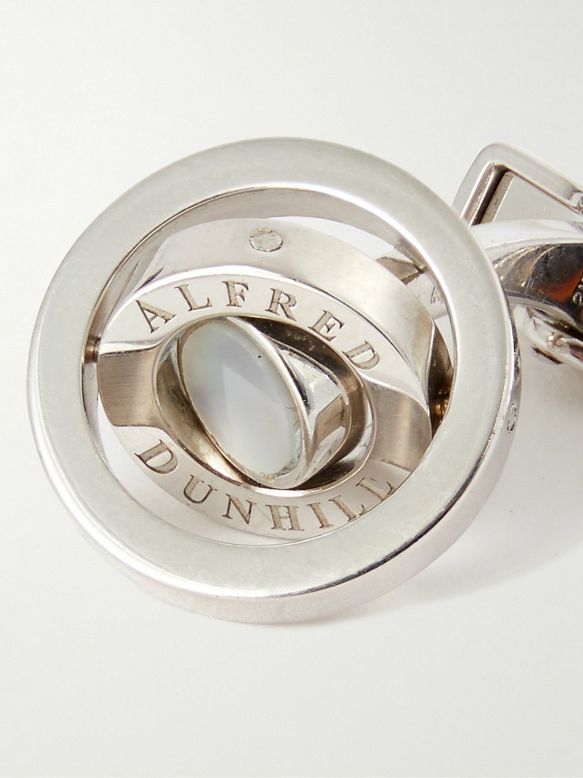 Dunhill - Logo-Detailed Silver Mother-of-Pearl Cufflinks Dunhill