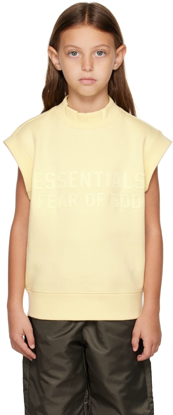 Essentials Kids Yellow Mock Neck Vest Essentials