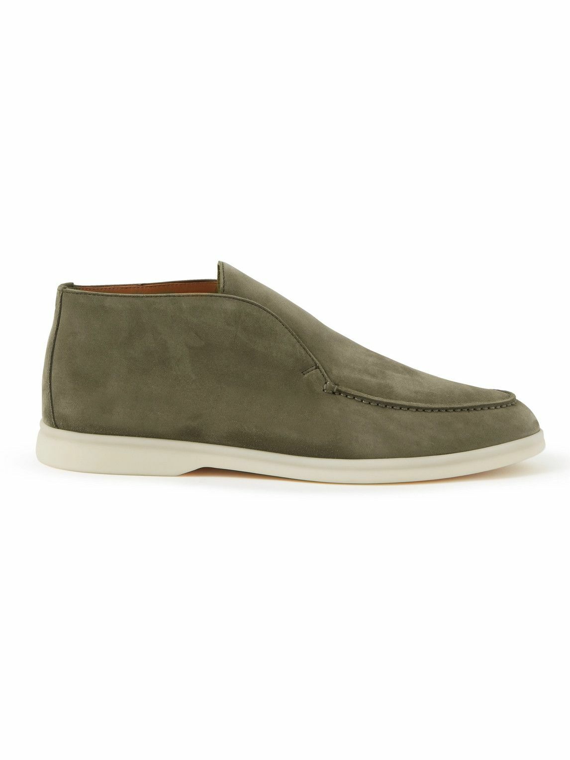Loro Piana - Open Walk Suede Boots - Green Loro Piana